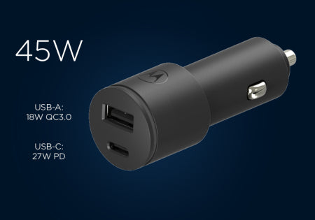 Motorola TurboPower 45W Duo Car Charger Kit – Mega Cellular Inc